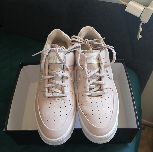 Nike | Shoes | Nike Air Force Sneakers In Light Pink | Poshmark